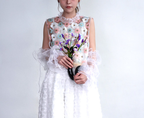 Forest Pink Freya Vest | Atelier De C Ć