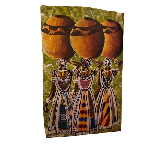 Original African Wall Art – Hand-Painted on Canvas | Motherland Beauty