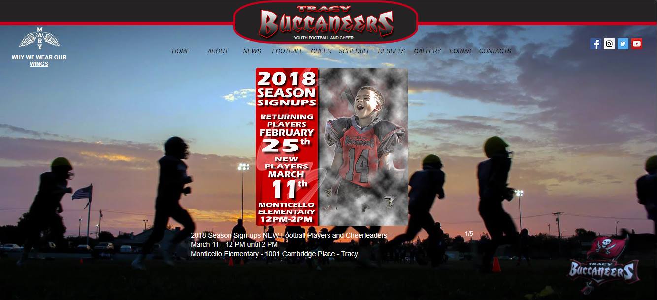 Tracy Buccaneers Youth Football & Cheer