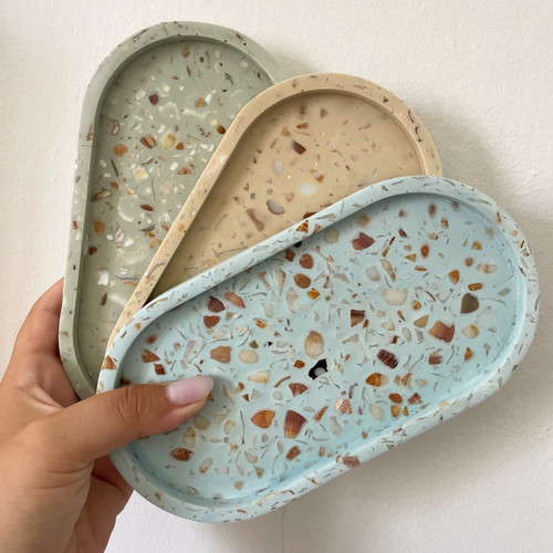 Seashell Terrazzo Trinket Tray | Made By Dalia