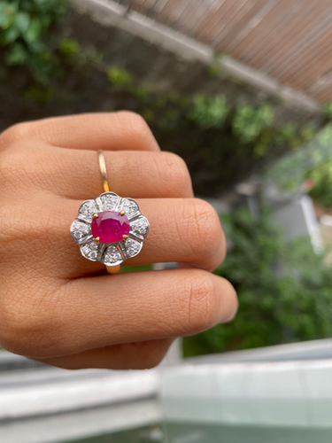 2Ct+ Unheated Mogok Ruby ring | Burma Jars