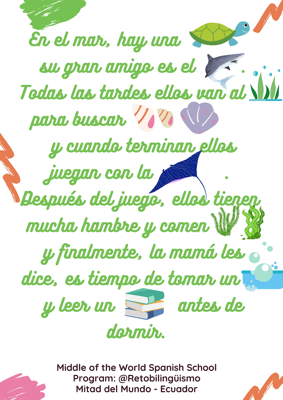 Mini lecturas para principiantes o para niños - Lecturas Cortas para ...