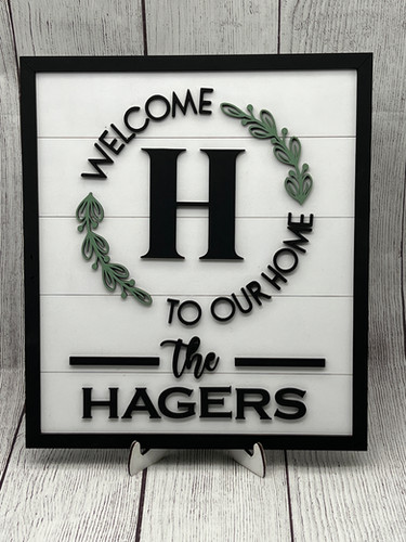 Personalized Family Initial/Name Sign | Painting Made Easy