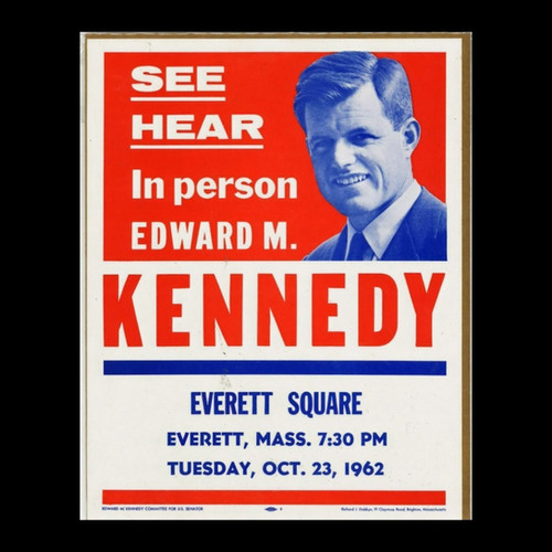 1962 Edward Kennedy Campaign Sign | Smoky Mountain Relic