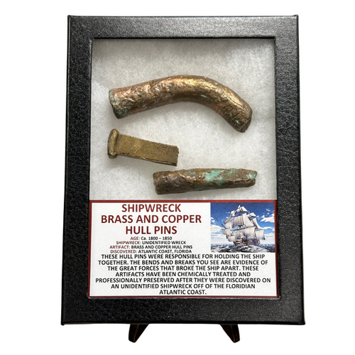Shipwreck Brass & Copper Hull Pins | Smoky Mountain Relic
