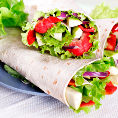 Box Lunch Wrap Vegetariano (con ensalada, bebida y postre) | Chefexpress