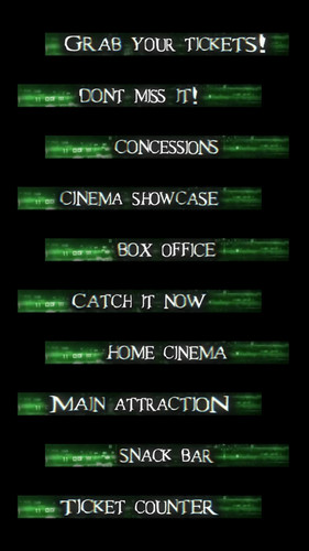 Live Bottom Banner The Matrix Green | Digital Movie Boards
