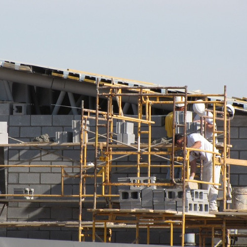 Loading out concrete blocks | Block laying method statement