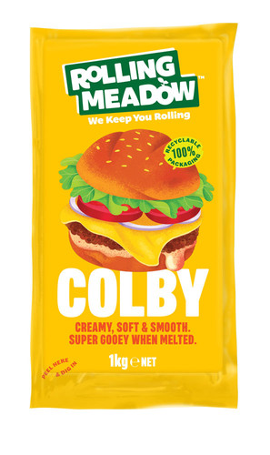 Rolling Meadow Colby Block 1kg / 500g | dairyworksnz