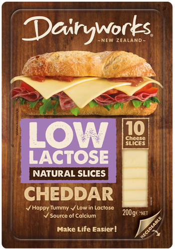 Dairyworks Low Lactose Cheese Slices 200g | dairyworksnz