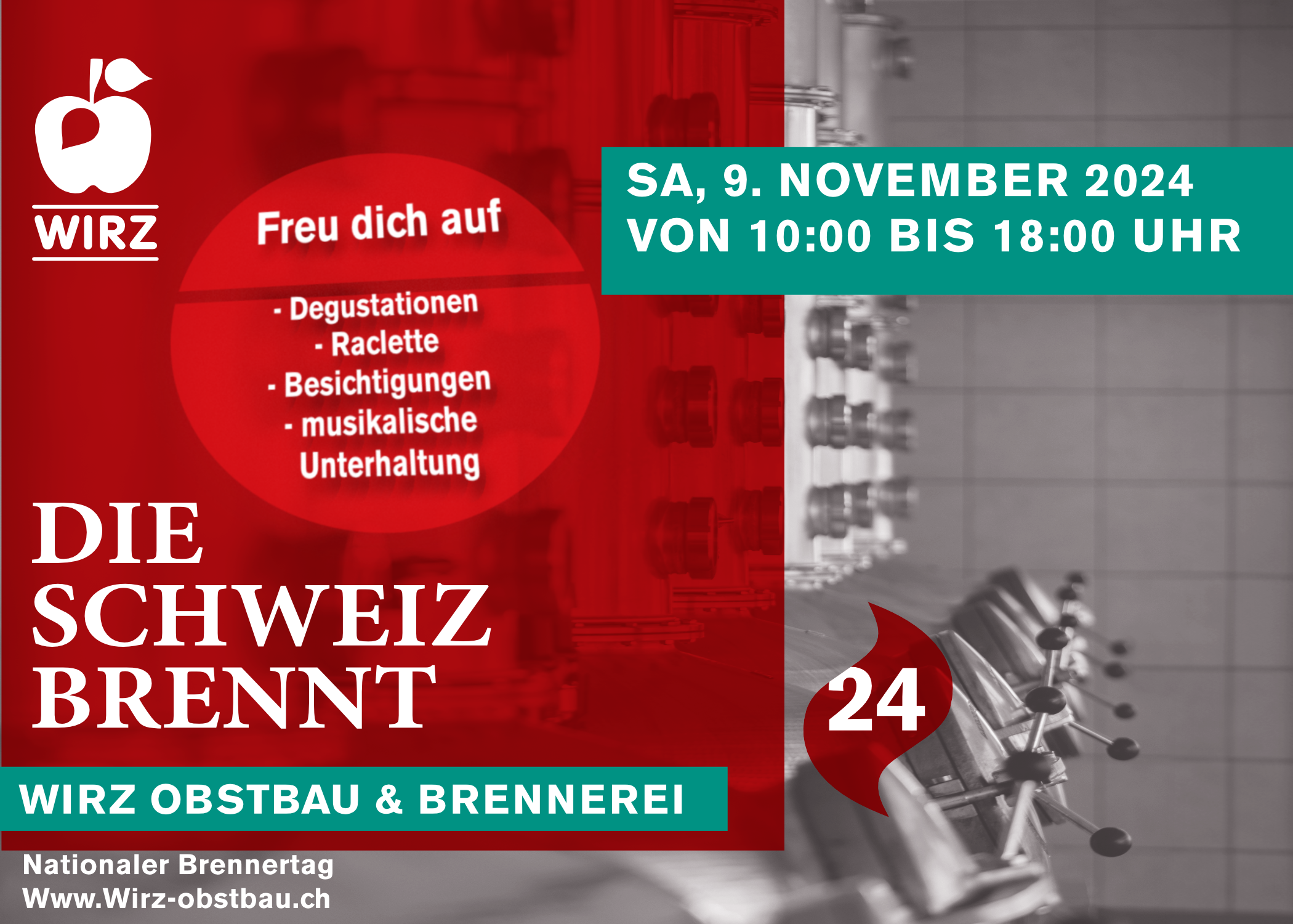 Die Schweiz Brennt 2024 | Wirz Brennerei Die Schweiz Brennt 2024 | Wirz Brennerei