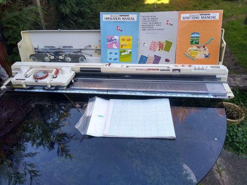 knitmaster 360 24 stitch punch card knitting machine fully serviced and ...