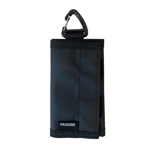 PACKING】COMPACT WALLET MAT BLACK PA-007 | zalife-official