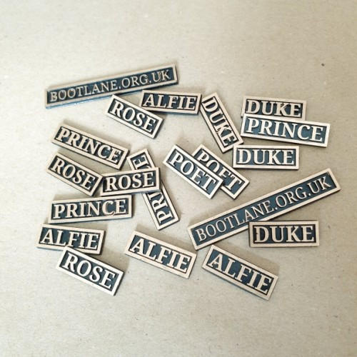 One Pair Of Resin Printed Nameplates - More Than Six Letters | Boot ...