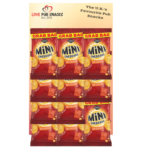 12x 45g MINI CHEDDARS Red Leicester Snacks Grab Bag | Emilie's Emporium