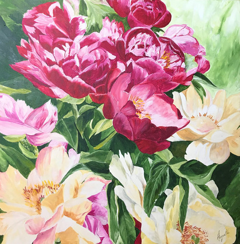 Peonies by Huyguettre Michel | Eden Gallery