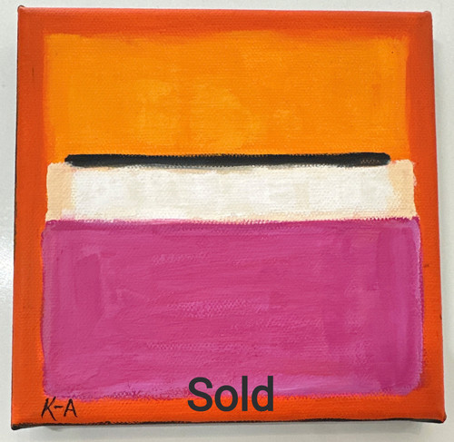 A Little Rothko (Orange & Pink) by Kerry-anne Nicholas | Eden Gallery