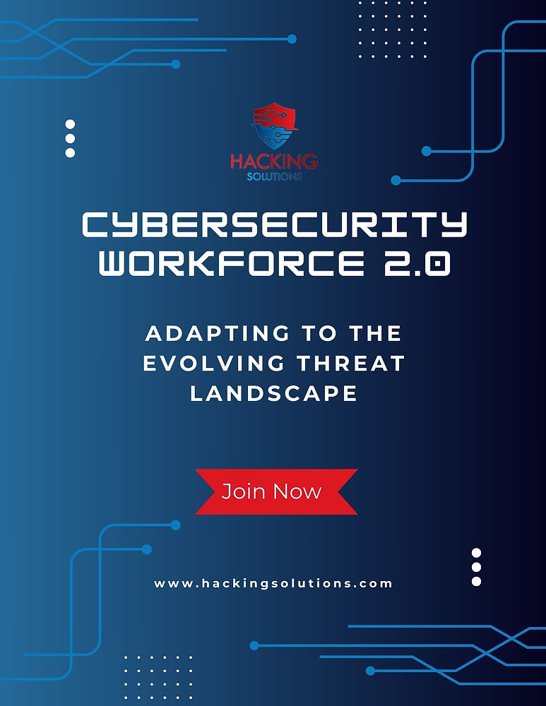 Cybersecurity workforce 2.0