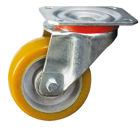 Polyurethane tyre - Yellow Nylon | Belfast | Castormart Ltd