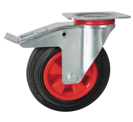 Solid Rubber Tyre Red | Belfast | Castormart Ltd