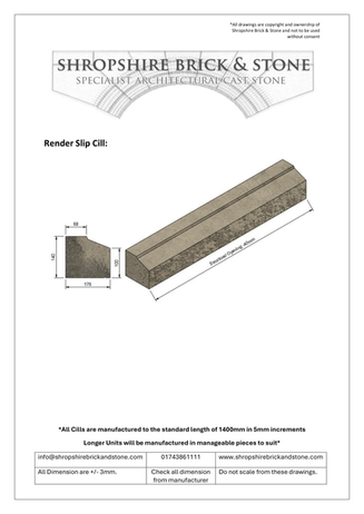 Cast Stone Window Sills | Shropshire Brick & Stone (UK) Ltd