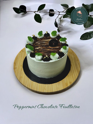 Peppermint Chocolate Feuilletine Cake | Handcrafted Cake Singapore | Et ...