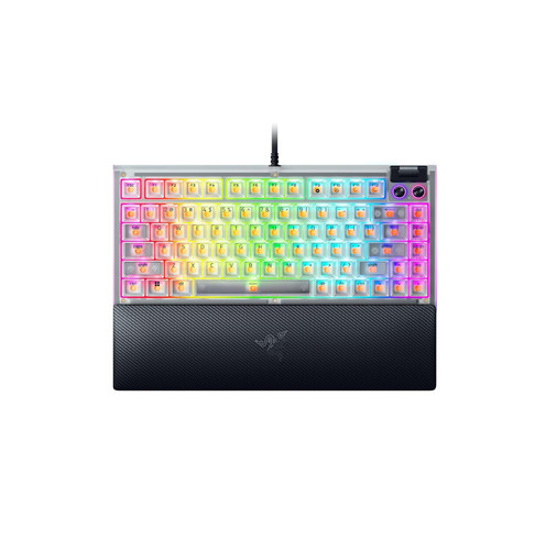 RAZER BlackWidow V4 75% Phantom White Edition (Orange Switch) US Layout ...