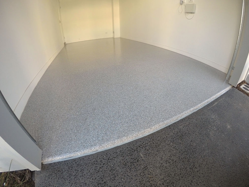 Ash Flake over Pipeline Grey | TheGarageFloorCo