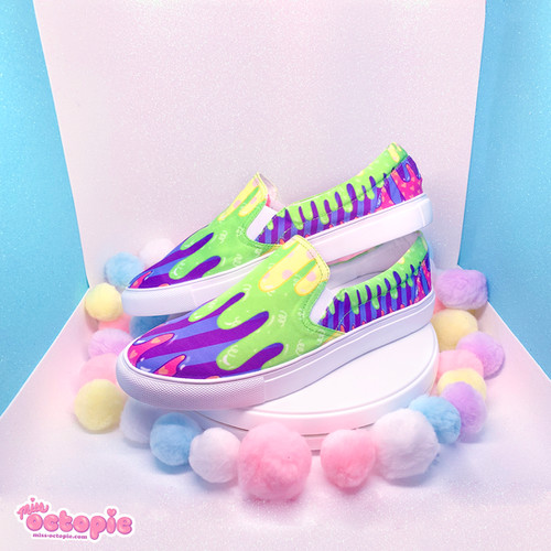 "Fashion Monster" Drippy Slip-on Shoes | octopie