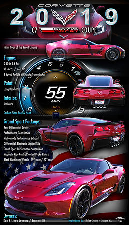 Corvette Show Car Boards - Car Show Displays - Echelon Graphix