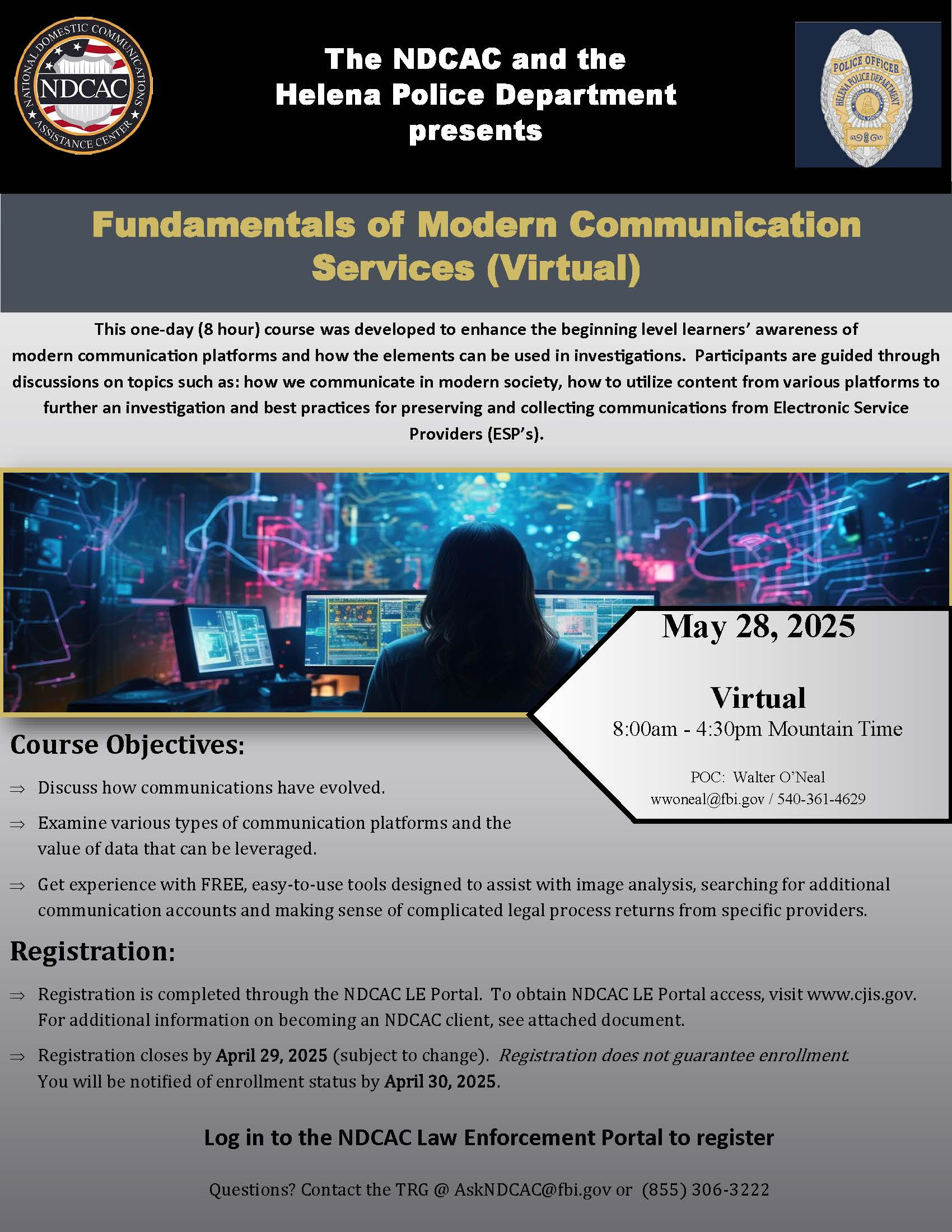 NDCAC Fundamentals of Modern Communication Services (Virtual) | Rocky ...