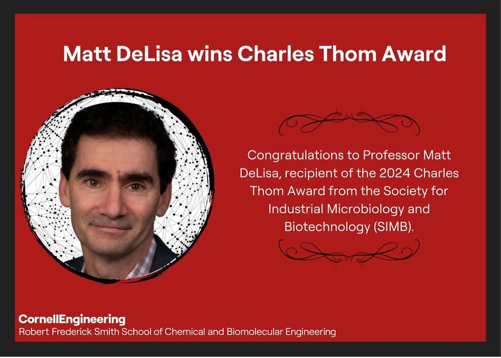 Matt selected to receive SIMB Charles Thom Award