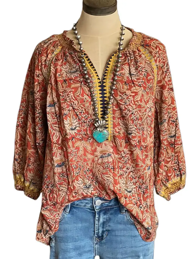 Flare Sleeve Floral Top | Fashion Gurlz