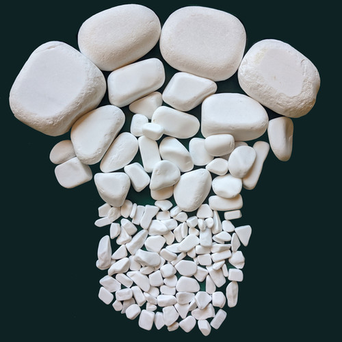 Decorative White Limestone Pebbles | Stonevary natural stone supplier
