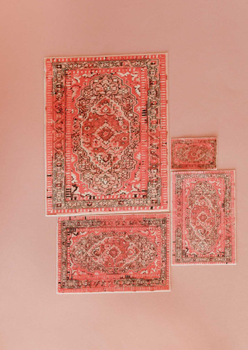 Pink Persian Rug | The Tiny Timber Co.