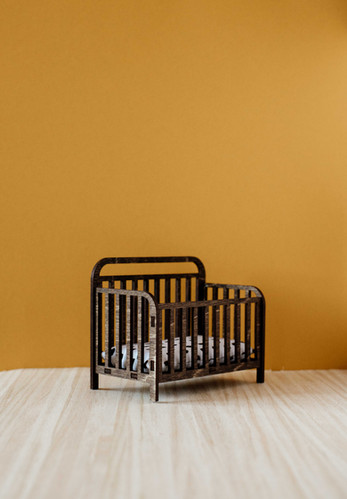 Rail Crib with Linens | The Tiny Timber Co.