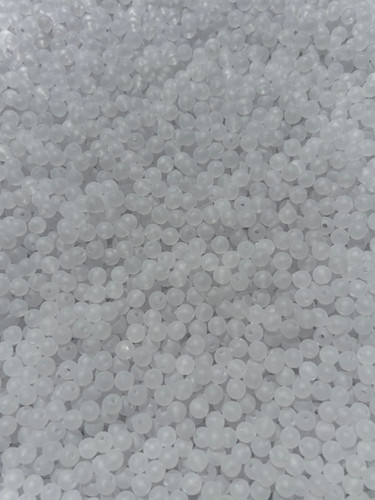 Frosted Crystal Round Plastic Beads - 4mm, 6mm, 8mm Round Plastic Bead ...