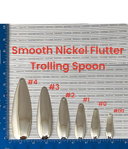 Premium Nickel Smooth Trolling Spoon for DIY Lure Making Made in USA ...