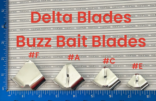 Delta Blades 10 Pack of Premium Buzz Bait Blades 10 pk Rivets ...