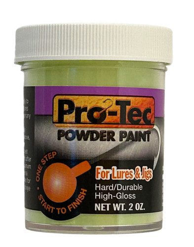 Pro-Tec Powder Paint Glow Green Chartreuse for fishing Lures Jigs and ...