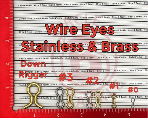 Brass Wire Eyes for Fishing Sinkers, Stainless Steel Sinker Wire Forms ...