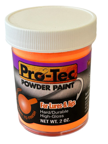 Pro-Tec Powder Paint Candy Orange for fishing Lures Jigs and Jig Heads ...
