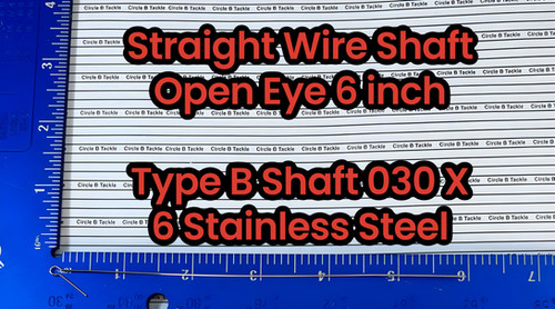 Stainless Steel Straight Wire Shaft Open Eye for French and in-line ...
