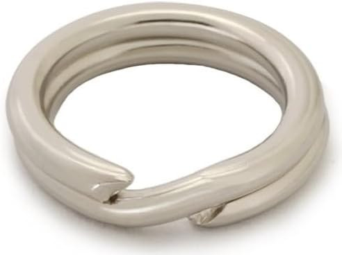 Premium Heavy Duty Nickel Split Rings for Fishing Lures Made in USA 50 Pack | Circlebtackle
