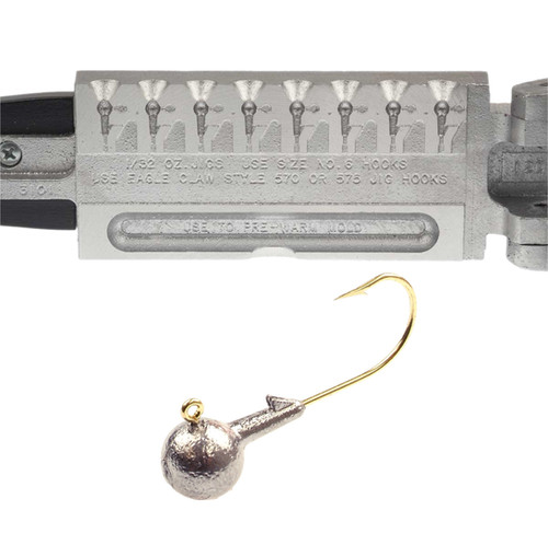 Do it Mold (3101) RHB-8-32 Round Head Jig with Tapered Barb Collar 8 ...