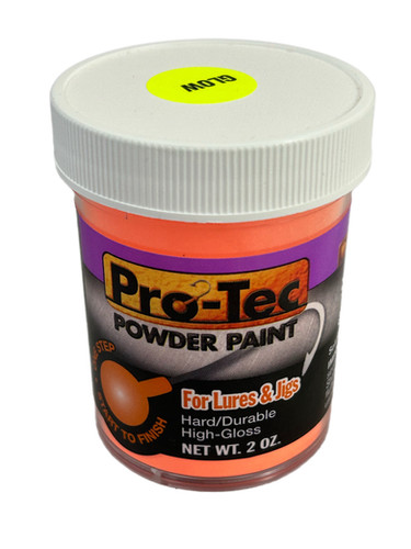Pro-Tec Powder Paint Glow Blaze Orange for fishing Lures Jigs and Lure ...