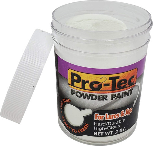 Pro-Tec Powder Paint White (GLOWS WHITE) for fishing Lures Jigs & Lure ...