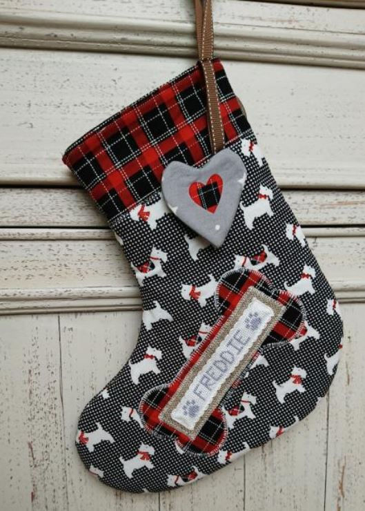 Doggy Christmas Stocking- The Craft Cotton Co