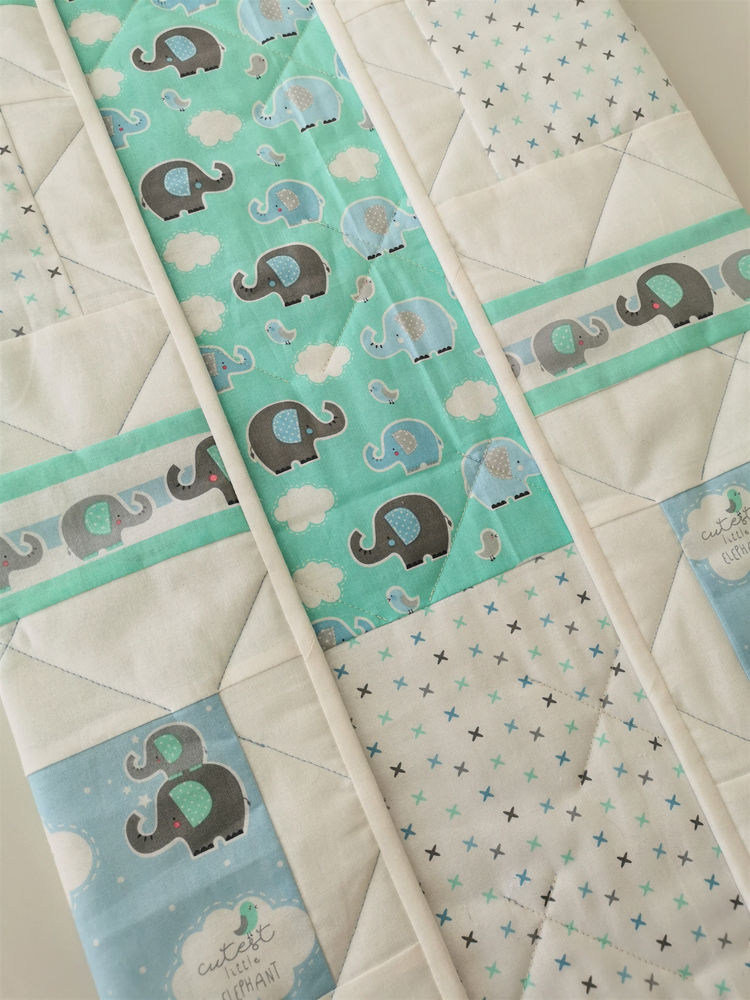 Cutest Little Elephant Pram Quilt