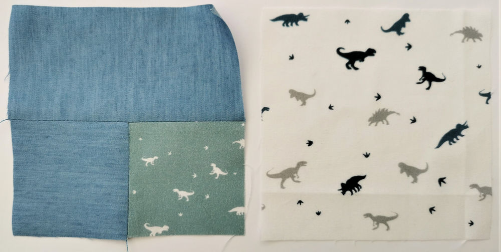 Dinosaur Squares Quilt- The Craft Cotton Co